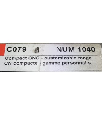 NUM 1040 COMPACT CNC