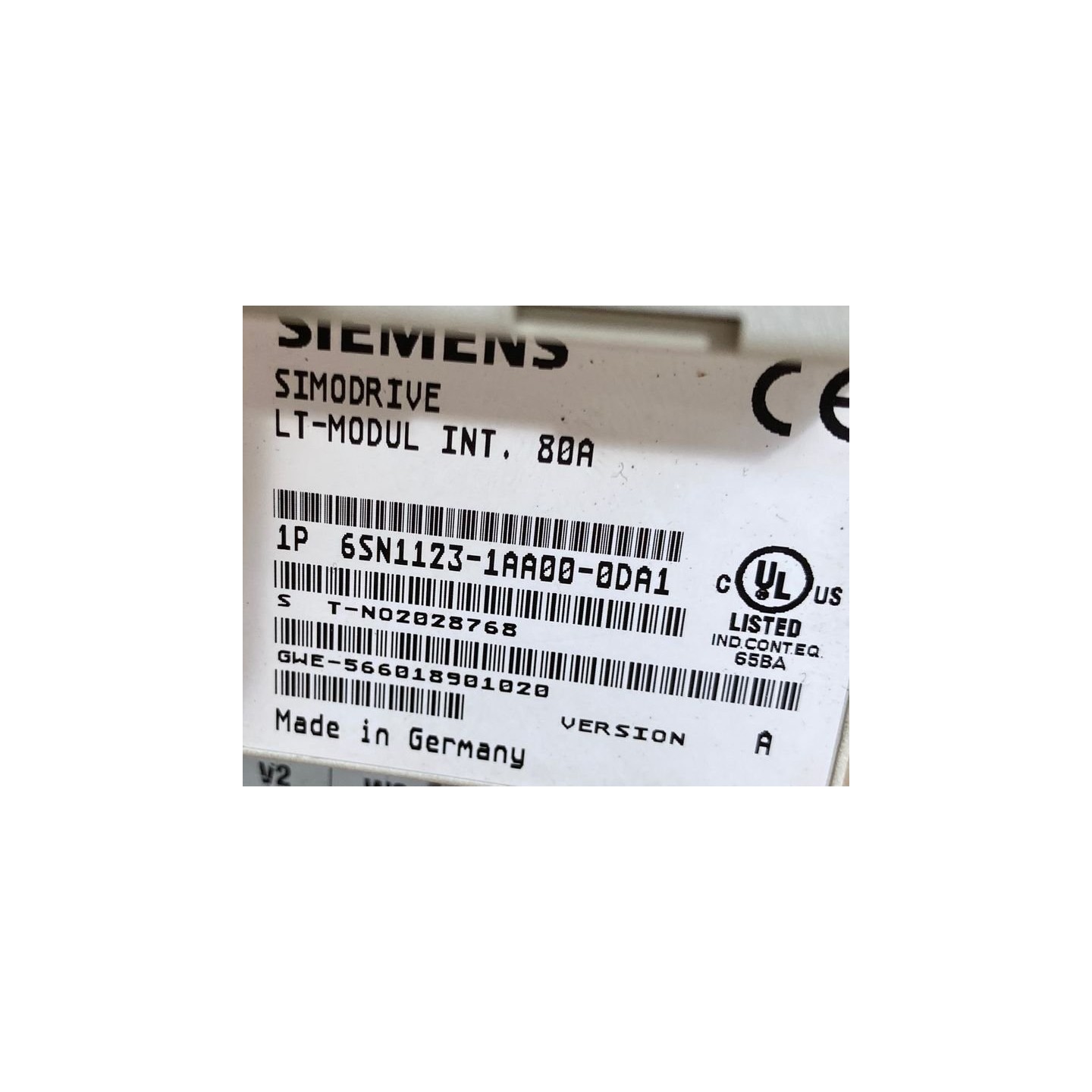 Variateur 80A SIEMENS 6SN1123-1AA00-0DA1