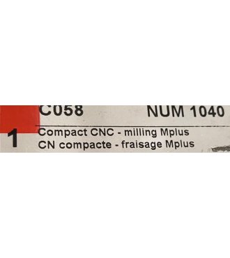 CN C058 NUM 1040 Mplus NUM compact CNC