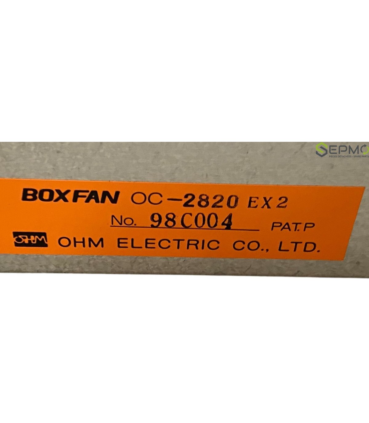 Climatisation OHM ELECTRIC BOX FAN OC-2820 EX2
