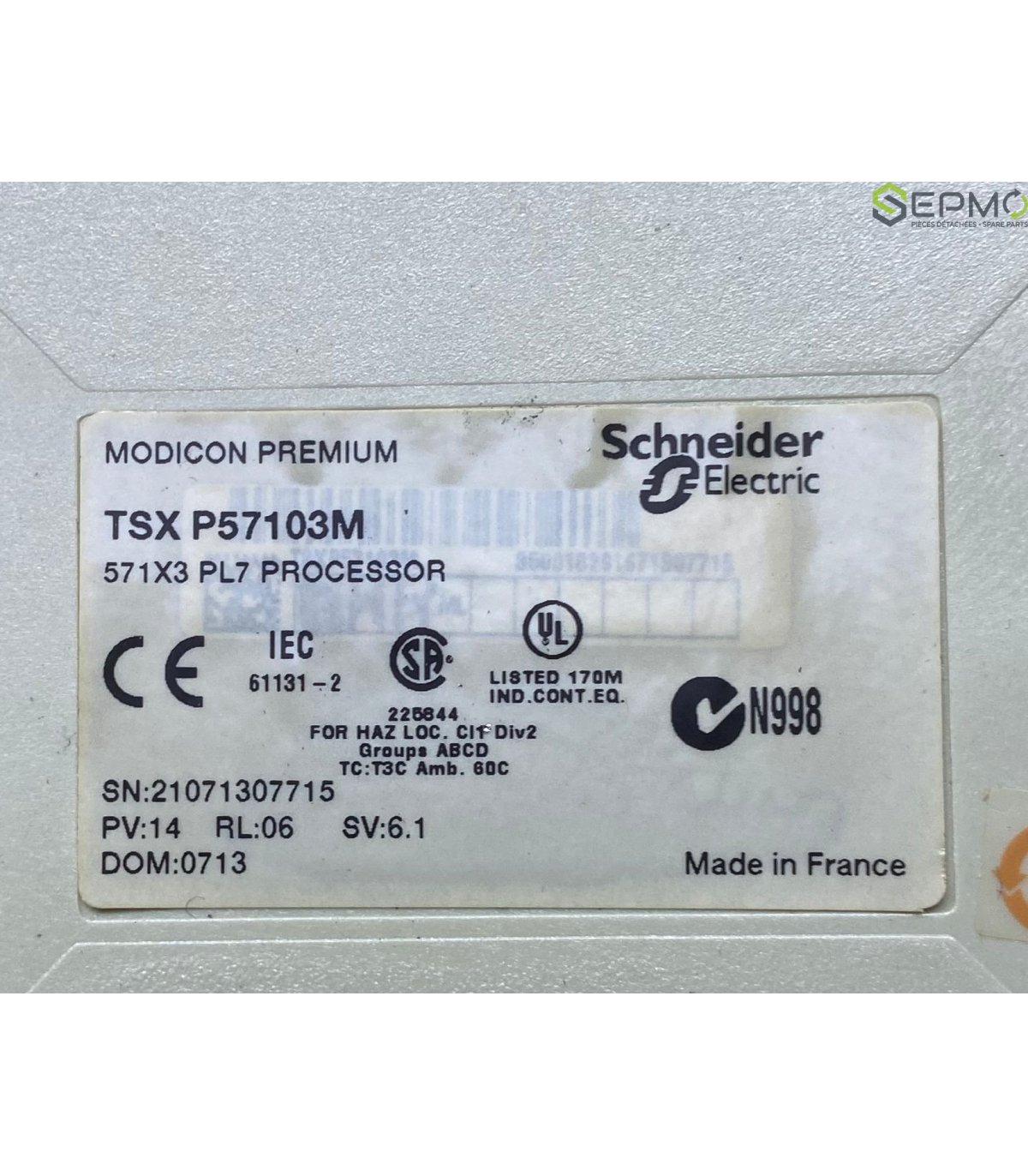 SCHNEIDER TSXP57103M