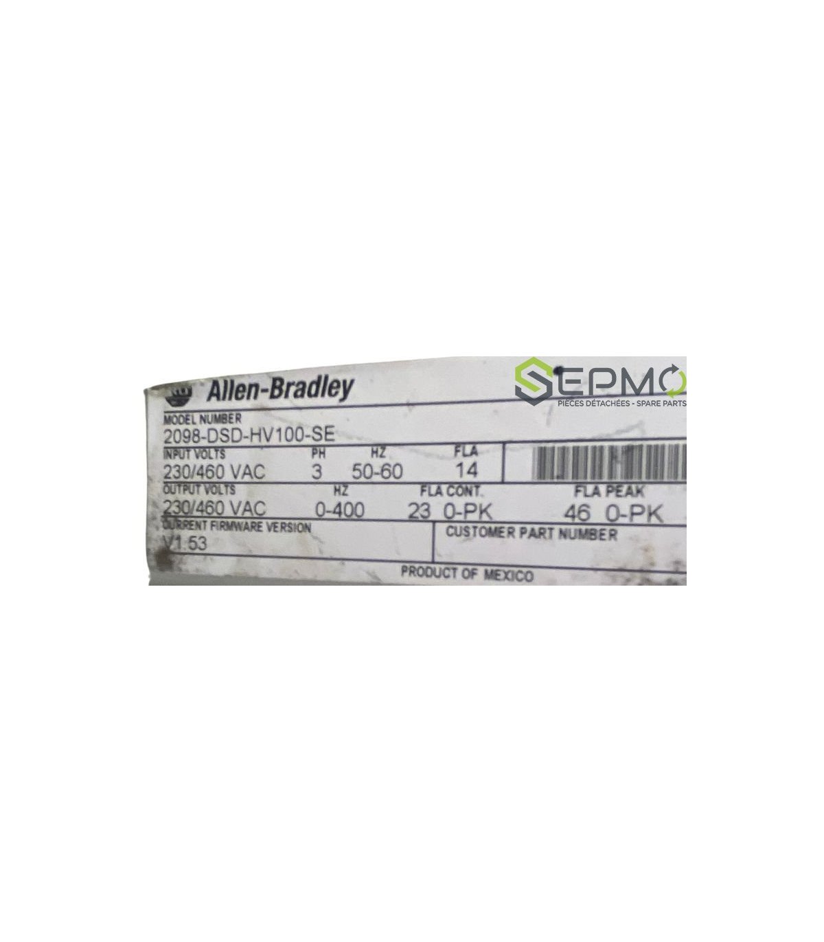 Allen Bradley 2098-DSD-HV100-SE