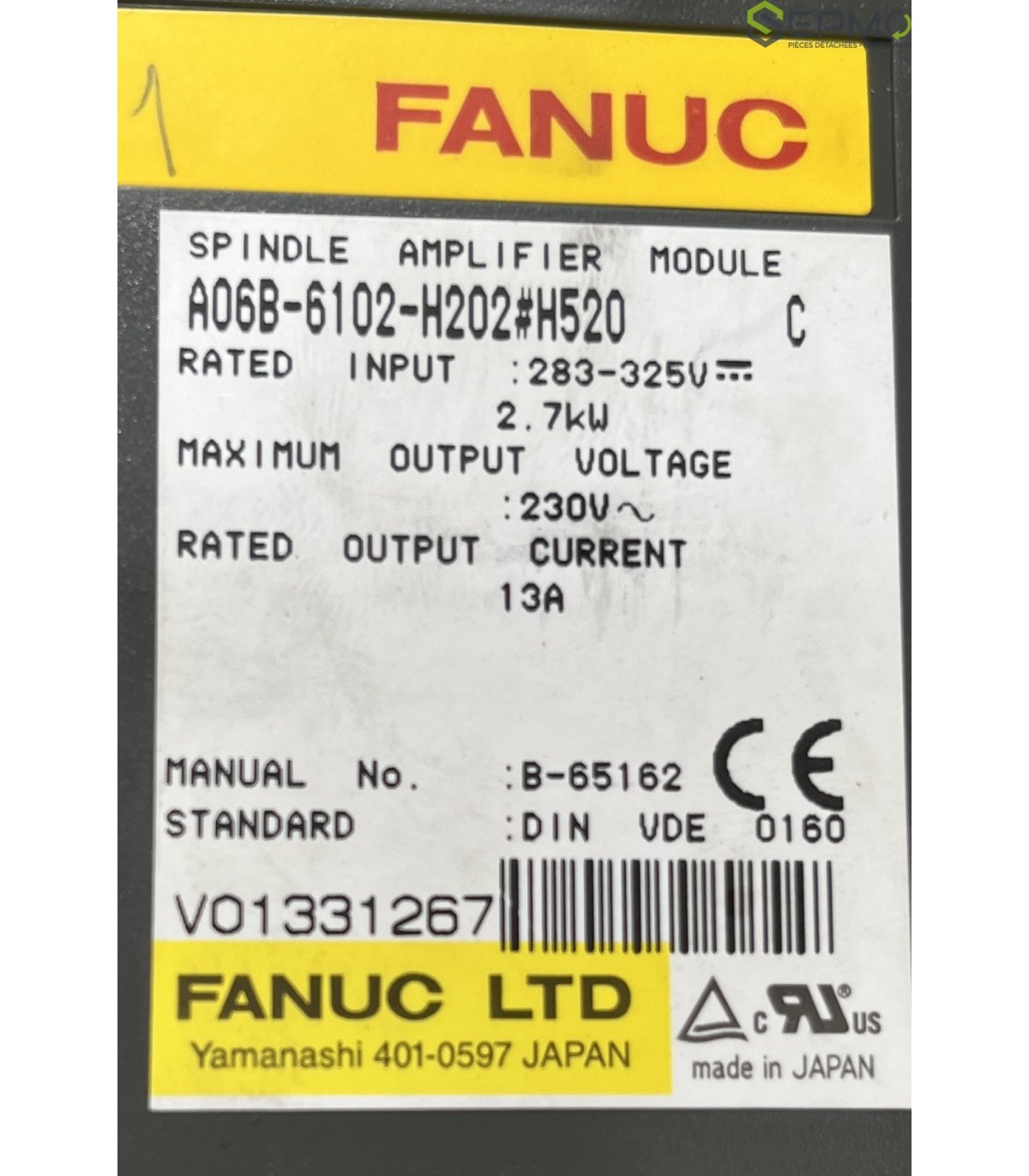 FANUC A06B-6102-H202 H520