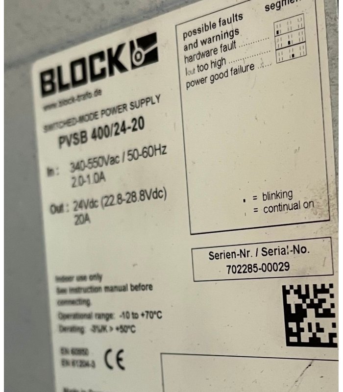 BLOCK PVSB 400/24-20