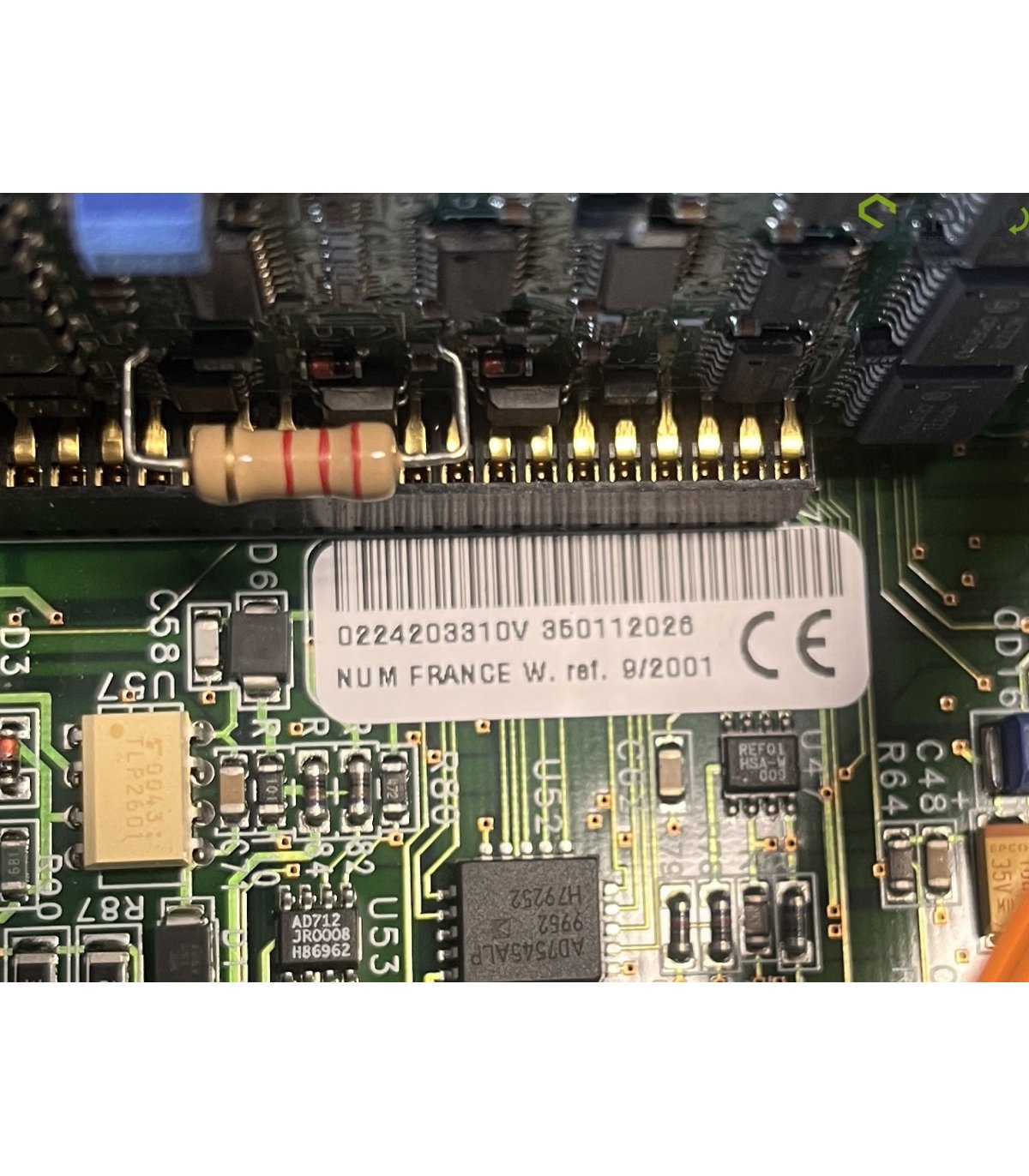 NUM 0224203310 V / CPU carte mère NUM 1020 et 1040