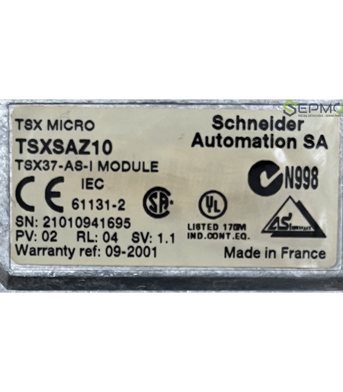 Coupleur maître bus AS-i pour automates TSX37-10/21/22 TSXSAZ10