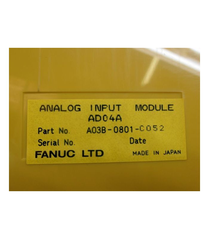 FANUC AD04A A03B-0801-C052 Input module