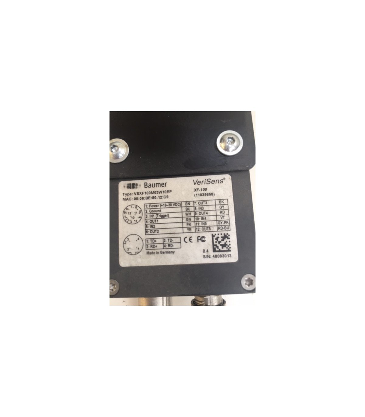Baumer Vision Sensor VeriSens XF 100