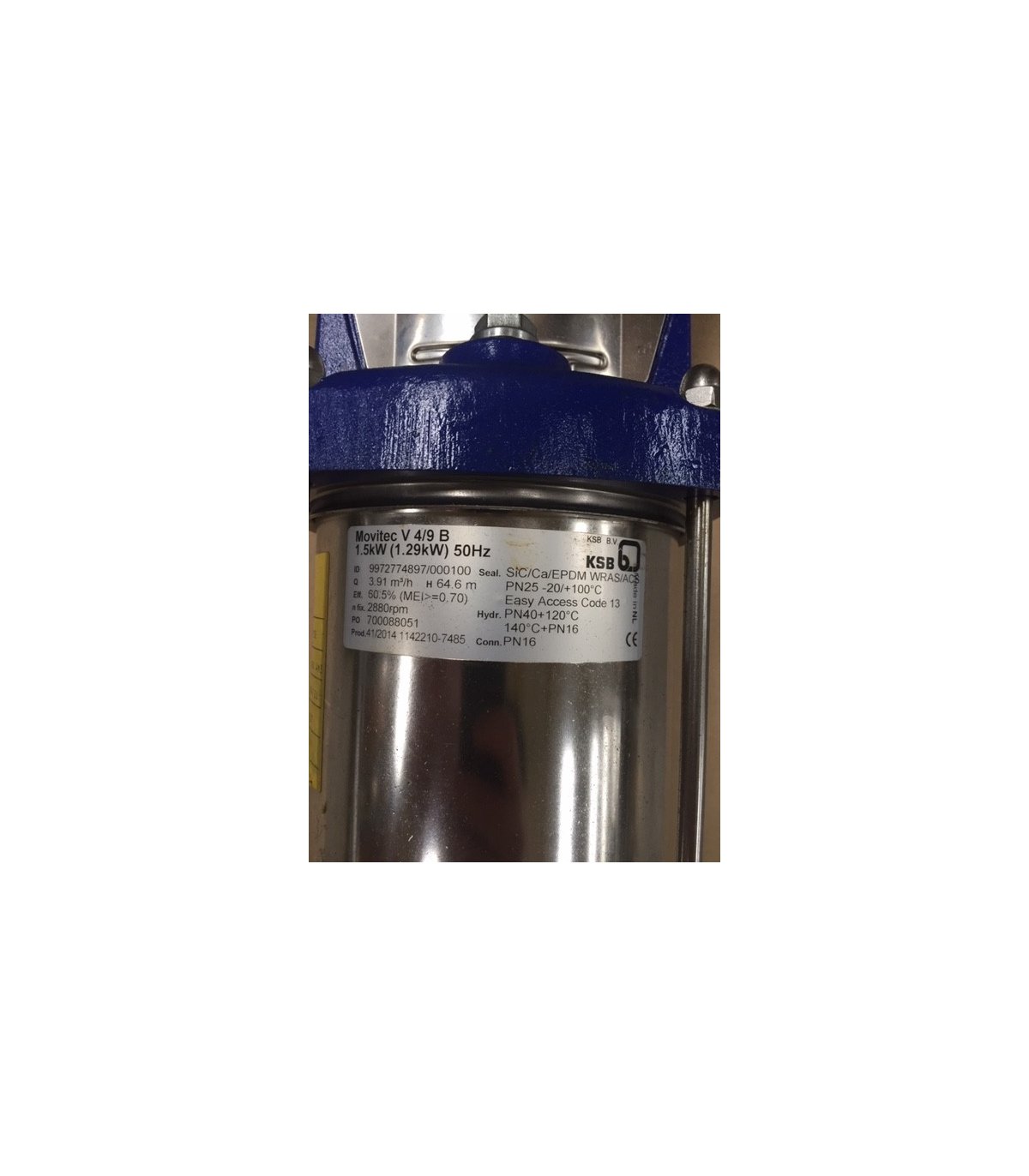 KSB PUMP MOVITEC V 4/9 B